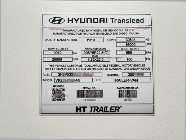 TrailerDataPlates – Custom Decals & Plates For Your Heavy Duty Trailer
